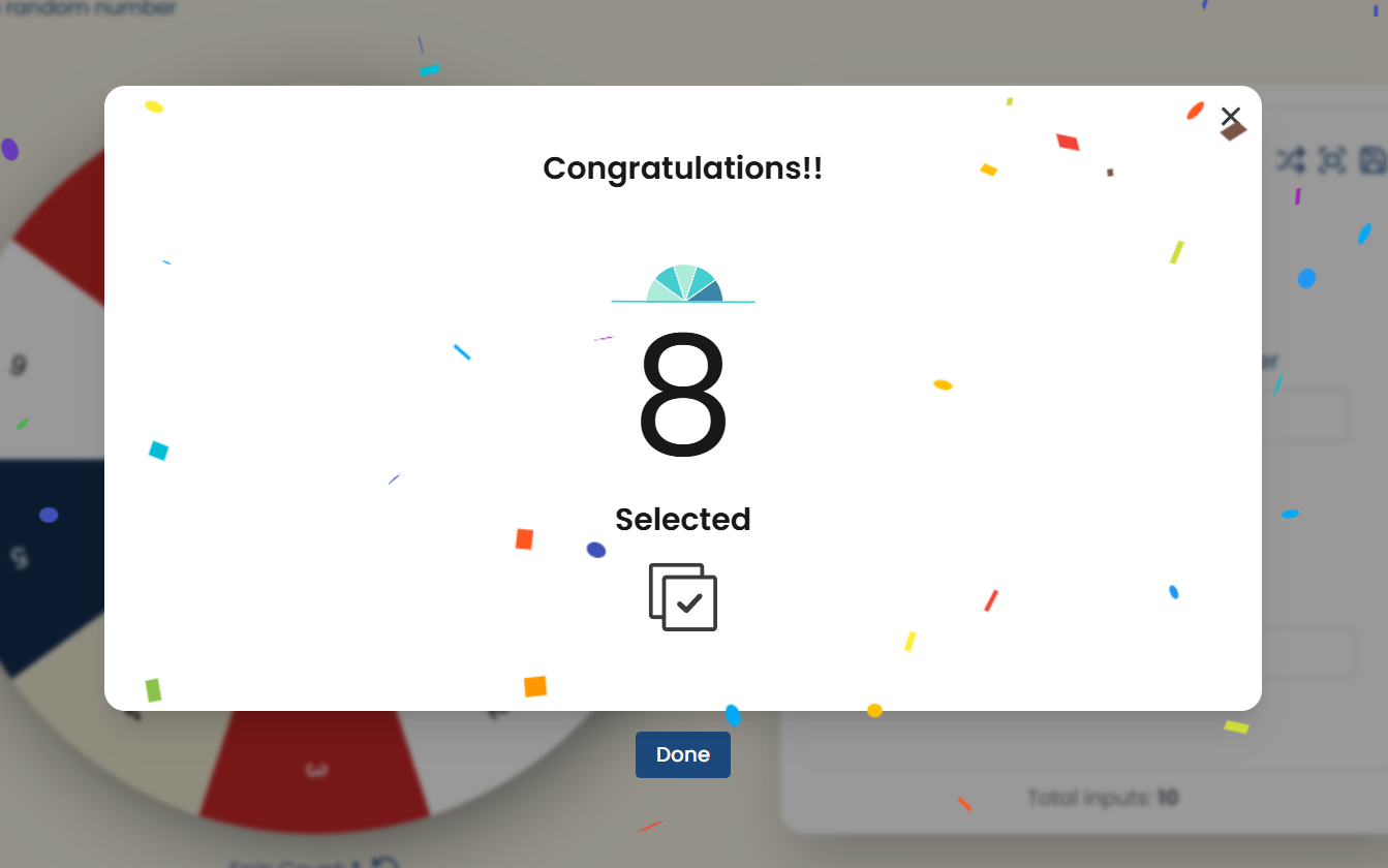 Number Picker Wheel - Spin the Wheel to Get Random Number